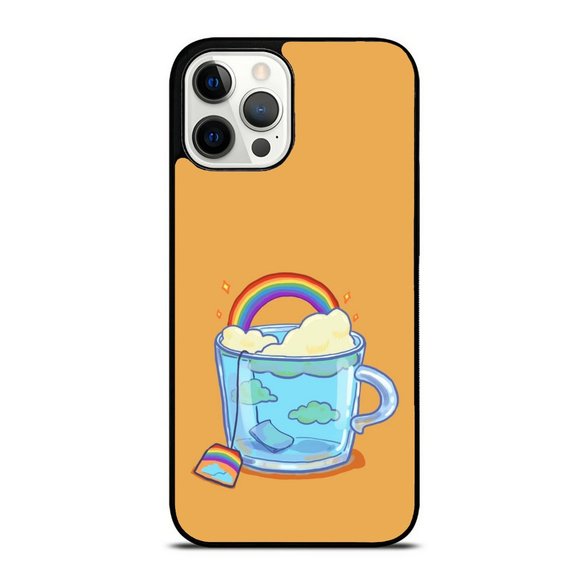 Accessories | Cute Rainbow Clouds Flavor Tea On Mustard Yellow ...